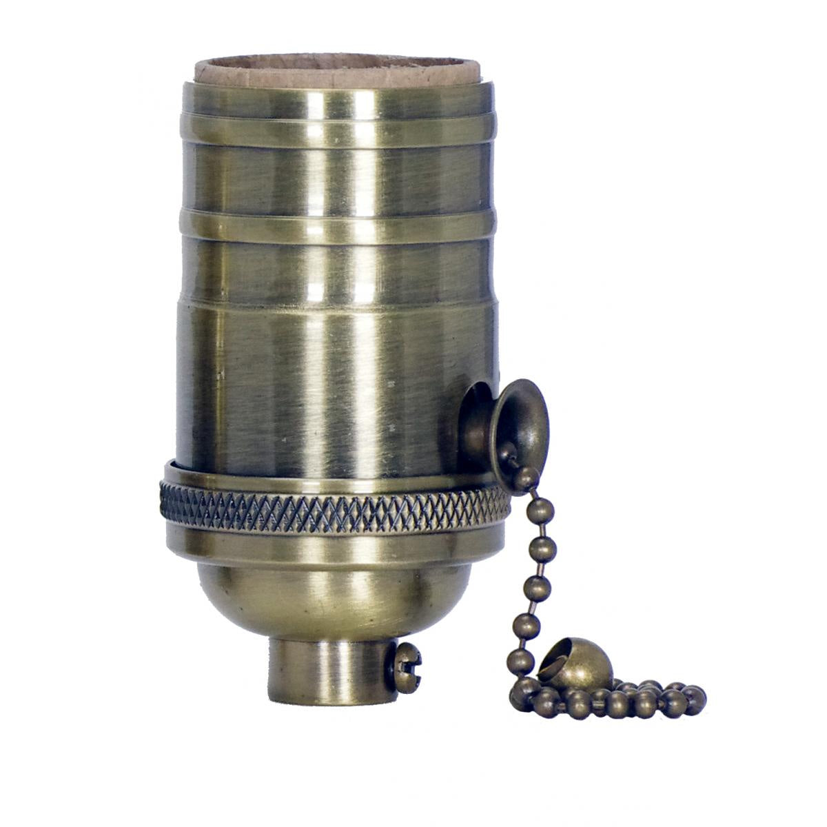 Satco - 80-2210 - On-Off Pull Chain Socket - Antique Brass